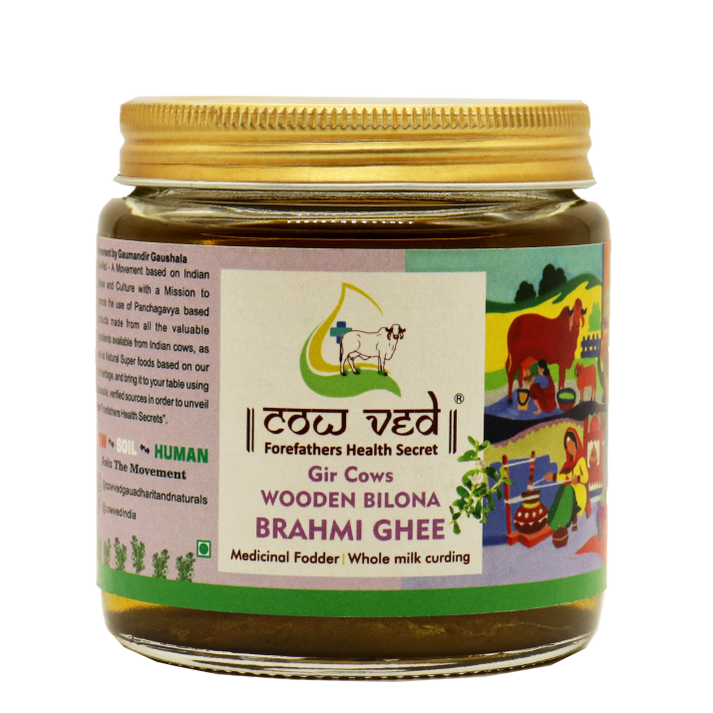 Brahmi Infused Wooden Bilona Ghee , 200 Ml