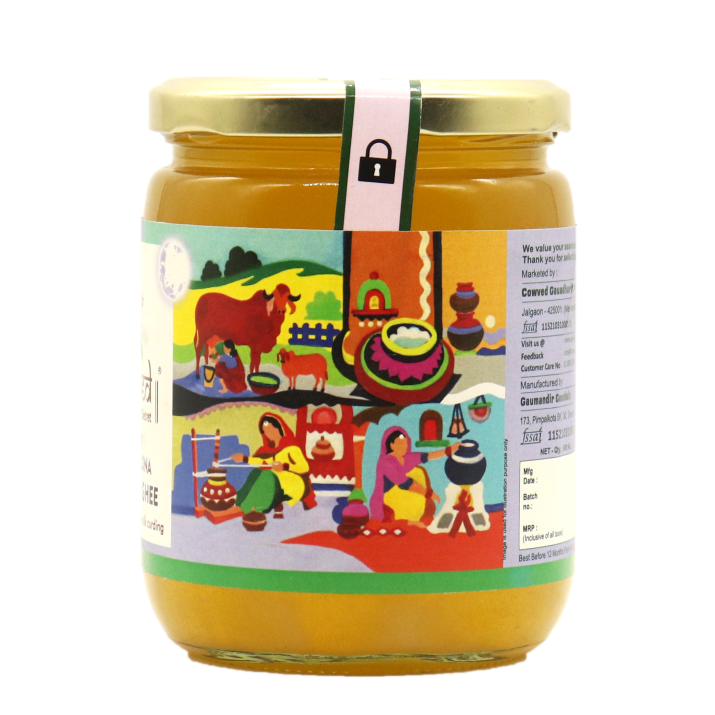 Full Moon Wooden Bilona Ghee (A2 Gir Cows ), Cultured Process