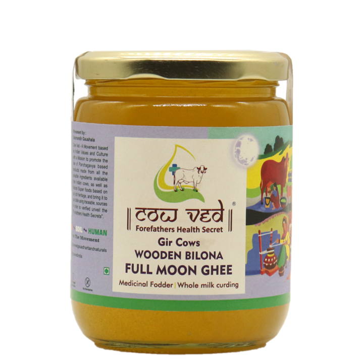 Full Moon Wooden Bilona Ghee (A2 Gir Cows ), Cultured Process